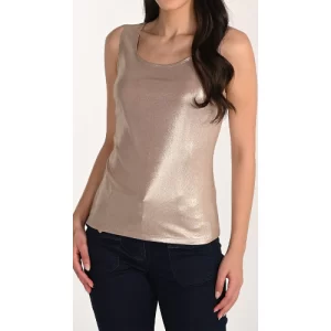 Frank Lyman Metallic Knit Tank - Helen Ainson